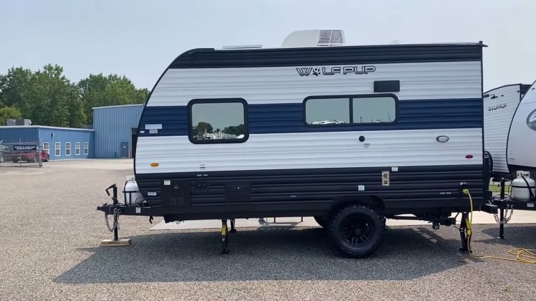 CRAZY New Layout in a Tiny Little Camper! 2024 Wolf Pup 13BC Travel ...