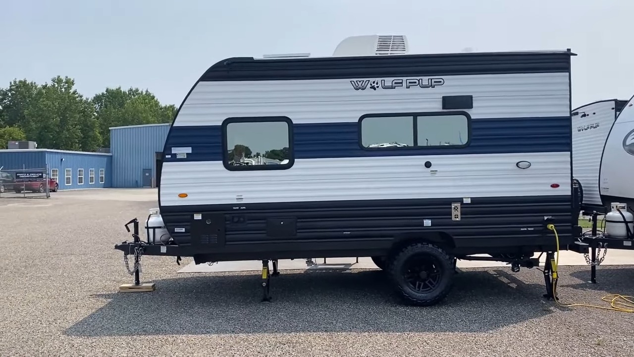 CRAZY New Layout in a Tiny Little Camper! 2024 Wolf Pup 13BC Travel ...