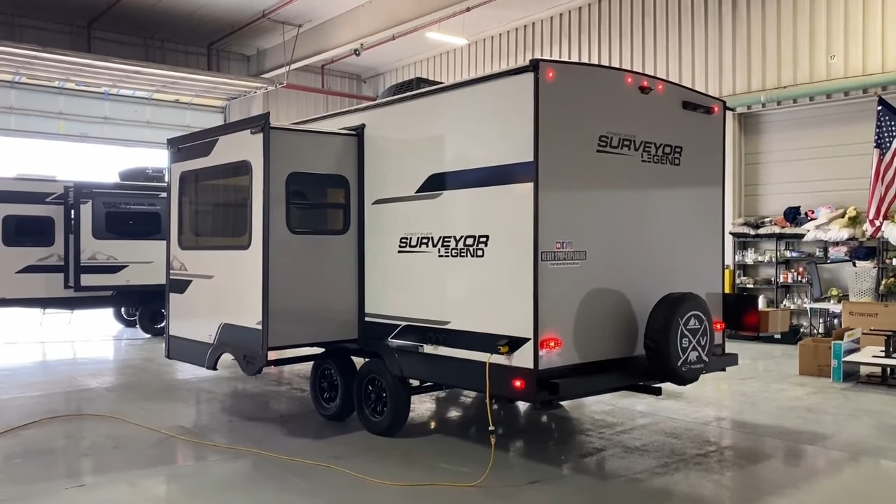 This Forest River RV is Only 25ft Long!! 2024 Surveyor 203RKLE Travel ...