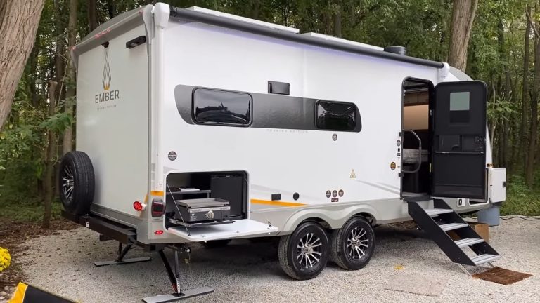 Only 27ft TOTAL with BIG Living, Kitchen, & Bath! 2024 Ember 21MRK Touring Edition Travel Trailer