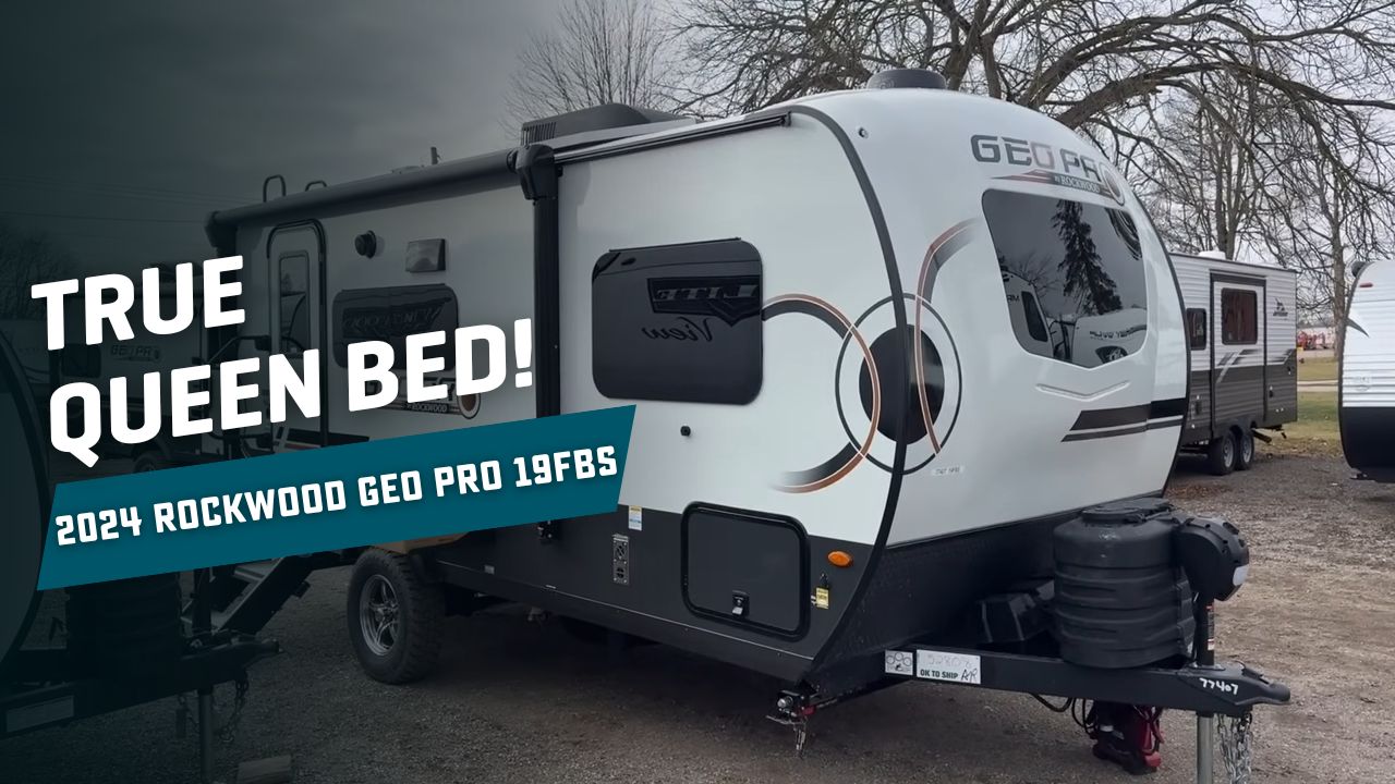 Only 20ft and 3,500lbs the 2024 Rockwood Geo Pro 19FBS Travel Trailer ...