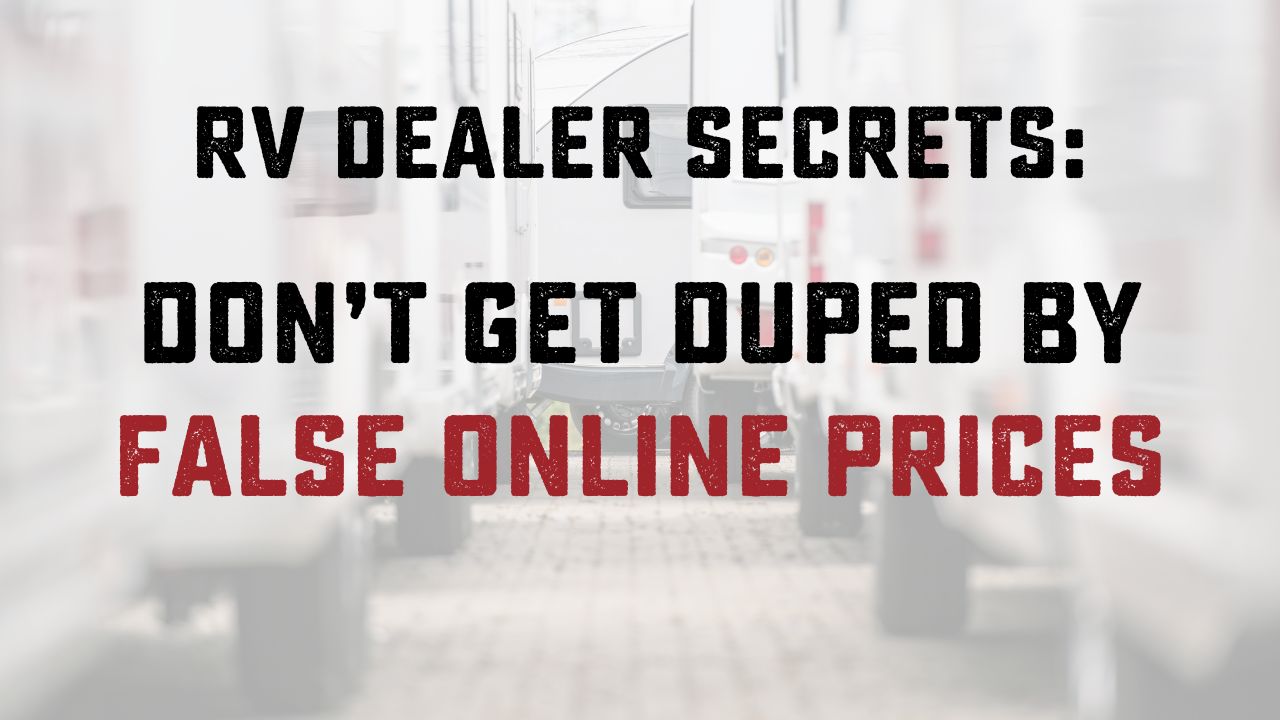 Everything You Need to Know to get a Fair RV Price