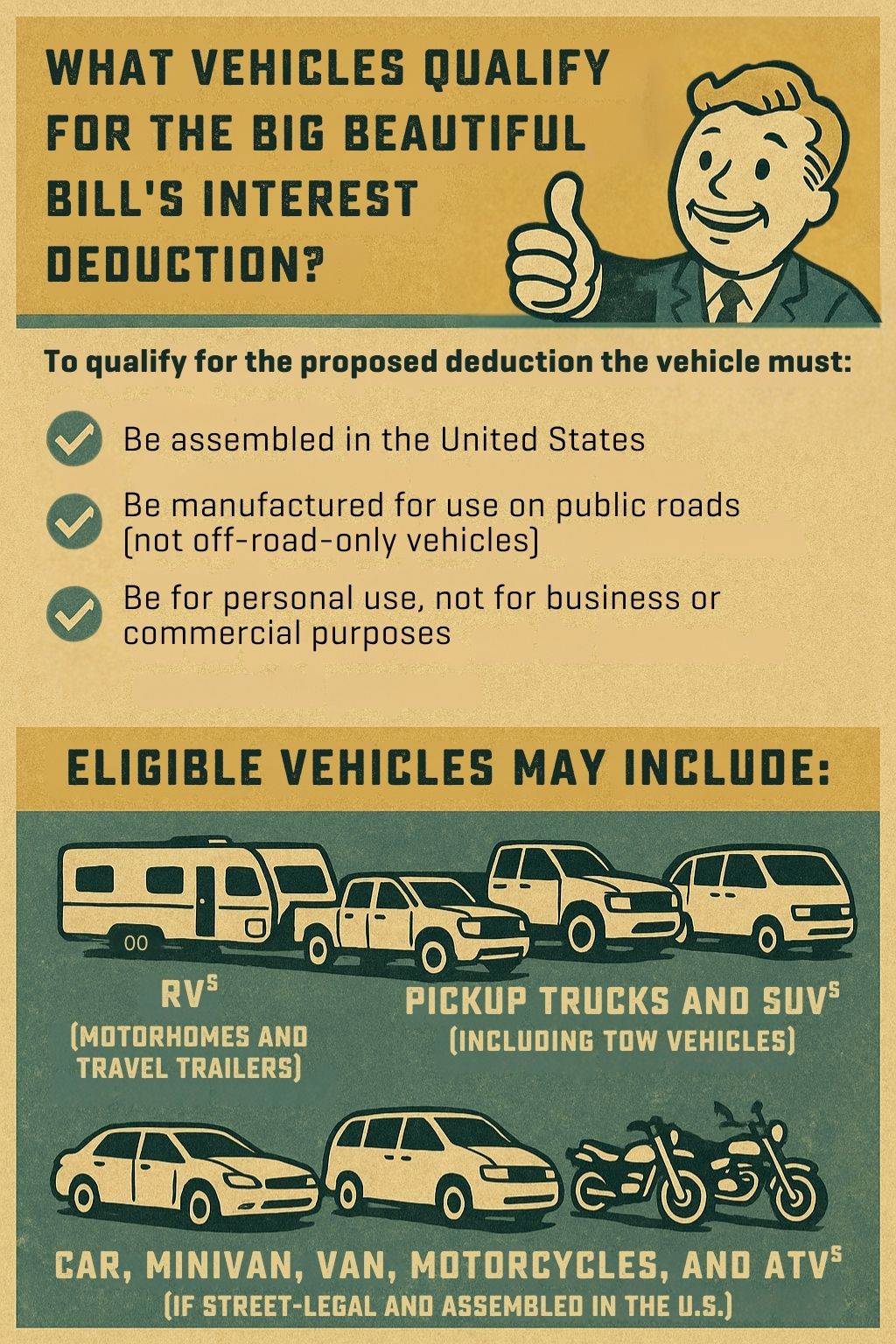 Big Beautiful Bill: Proposed RV Tax Breaks Explained